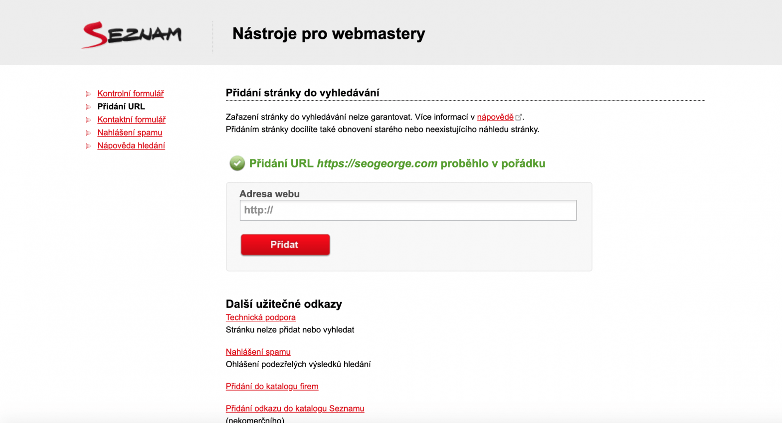 How to Add a Website to Seznam